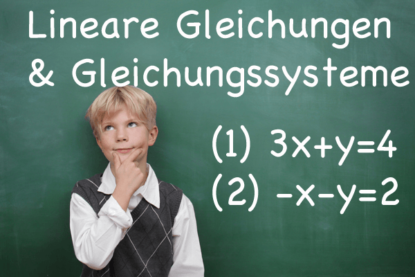 Lineare Gleichungssysteme Aufgaben | Mathefritz lineare Gleichungen